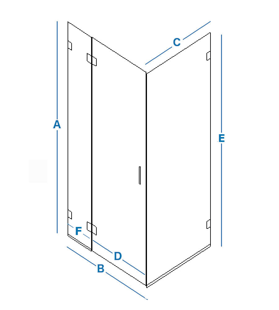 Shower Enclosure Bespoke Any Height | Click Bathrooms