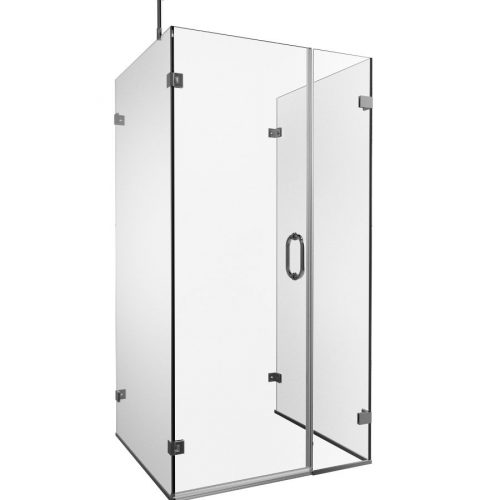 Large 3 Side Frameless Shower Enclosure - Left Hinged