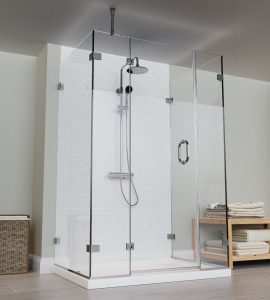 Bespoke Large Three Sided Shower Enclosure - Left Hinged