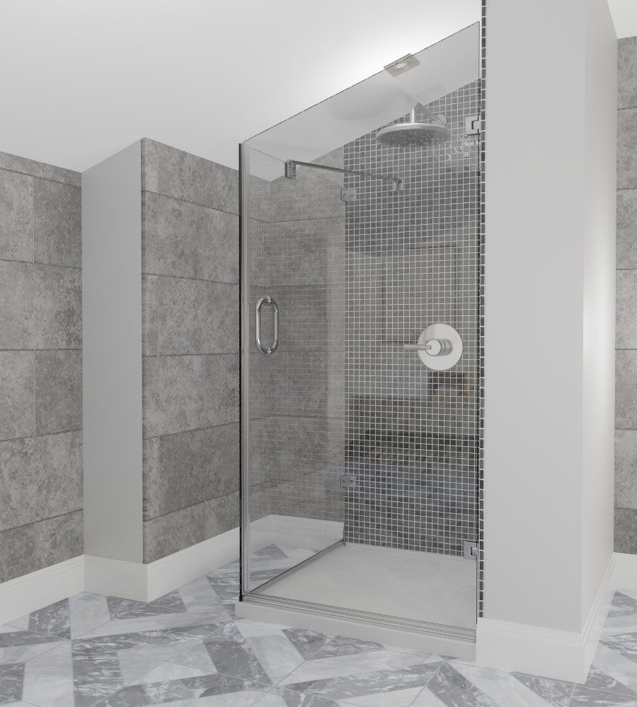 Custom Sloping Loft Shower Enclosure | Click Bathrooms