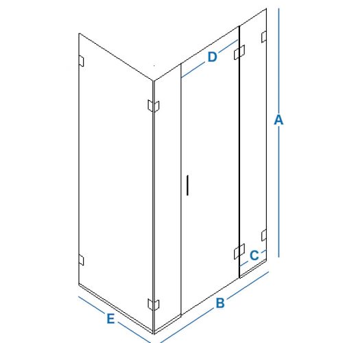 Custom Shower Enclosure Large Bespoke | Any Height