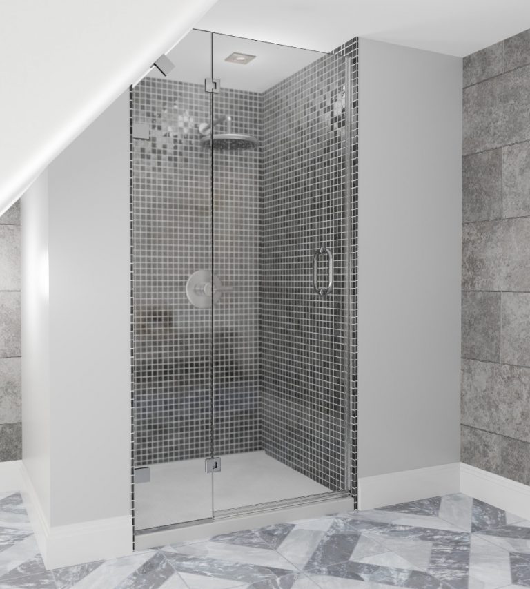 Bespoke Sloping Shower Unit | Attic Shower | Click Bathrooms