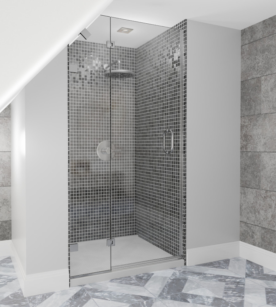 Bespoke Sloping Shower Unit | Attic Shower | Click Bathrooms